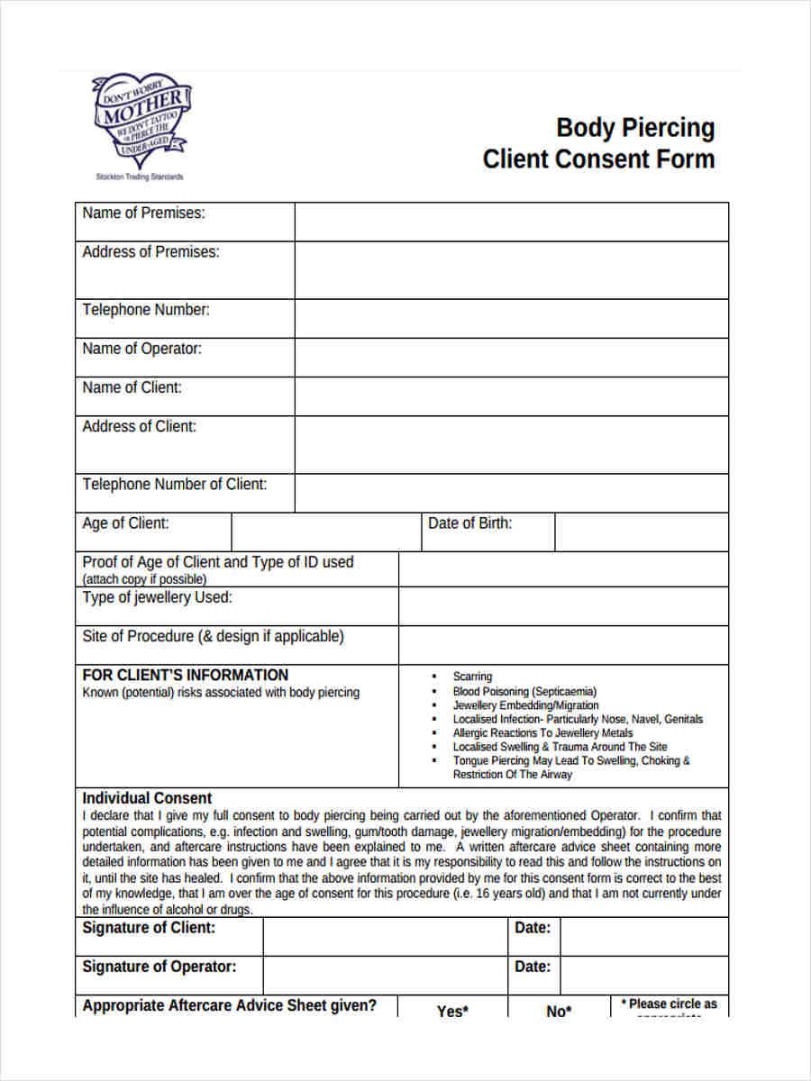FREE 8+ Sample Client Consent Forms in MS Word | PDF