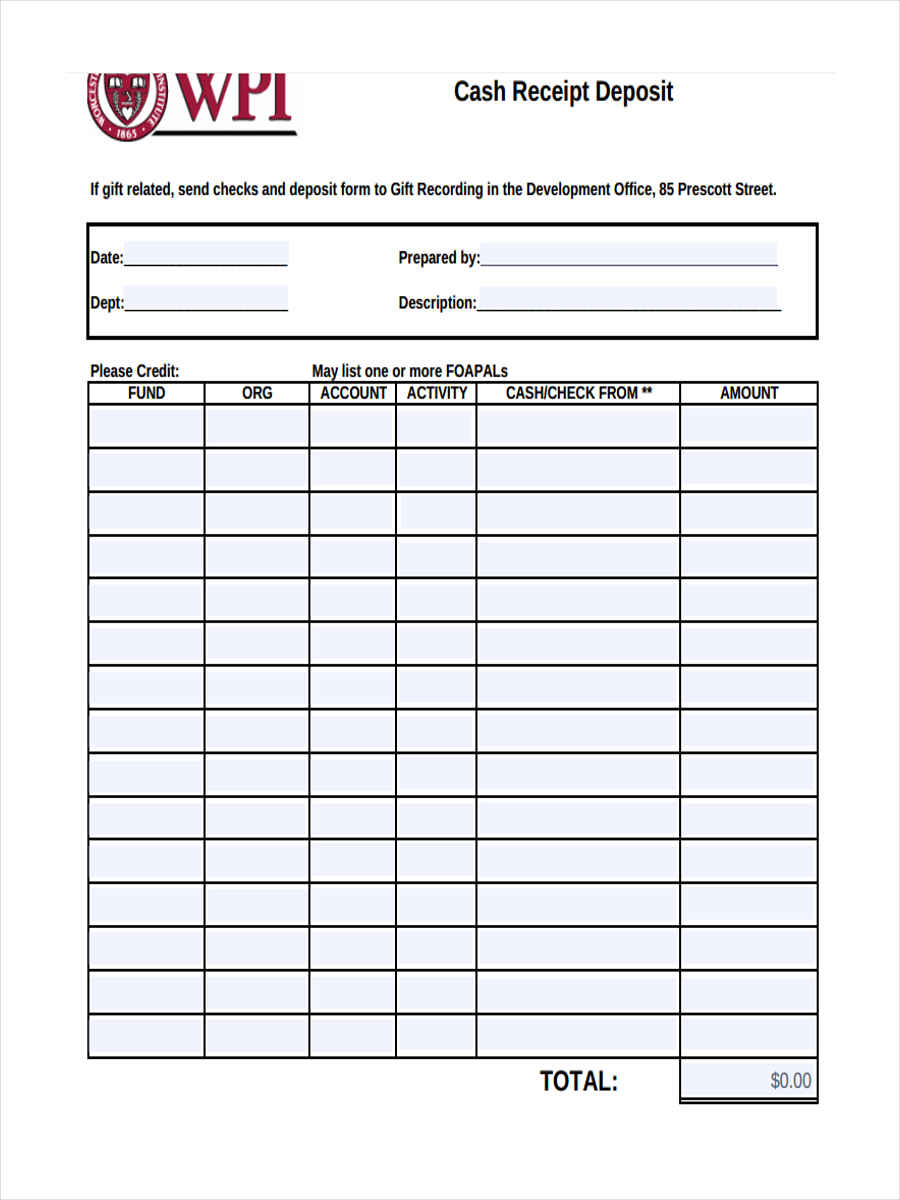 FREE 32+ Deposit Forms in PDF | MS Word