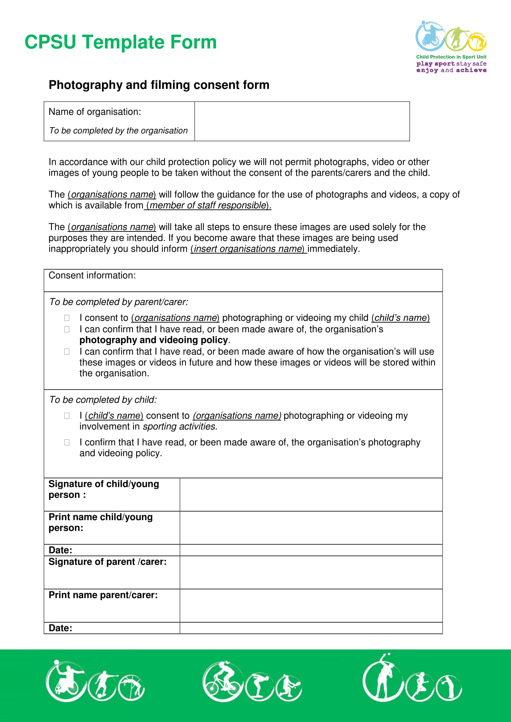 FREE 8+ Child Consent Forms [ Project Consent, Travel Consent ...
