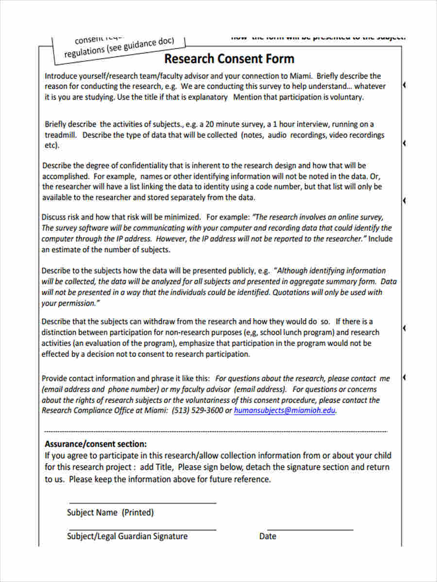 FREE 34+ Consent Form Formats in PDF | MS Word | Excel