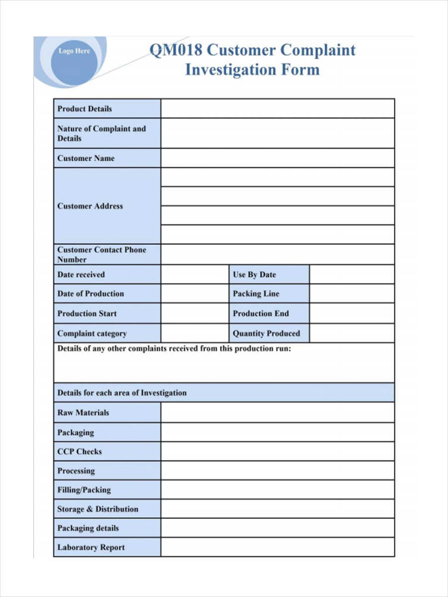 FREE 10+ Forms for Business Complaints in PDF