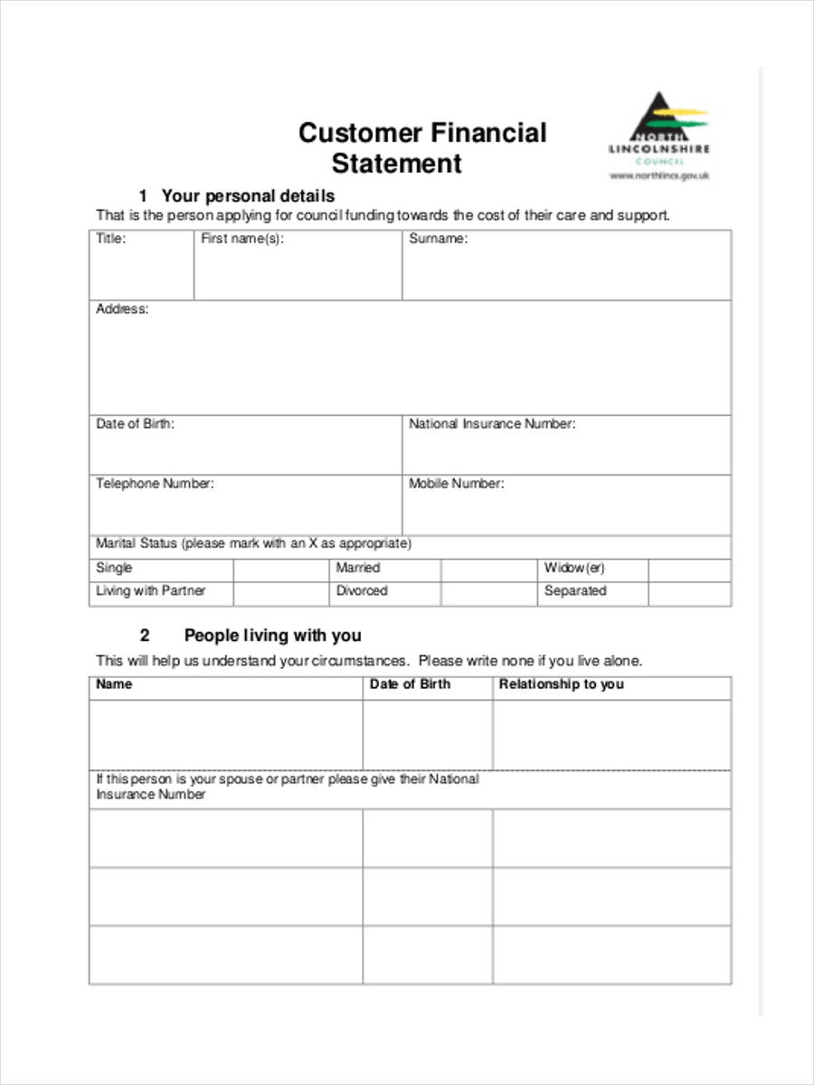 FREE 28+ Financial Statement Forms in PDF | Ms Word | Excel