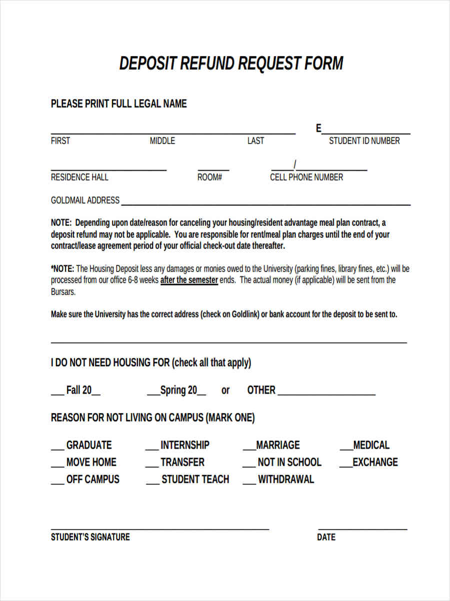 FREE 32+ Deposit Forms in PDF | MS Word