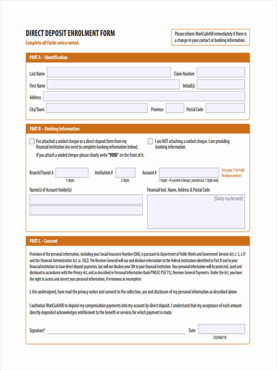 FREE 32+ Deposit Forms in PDF | MS Word