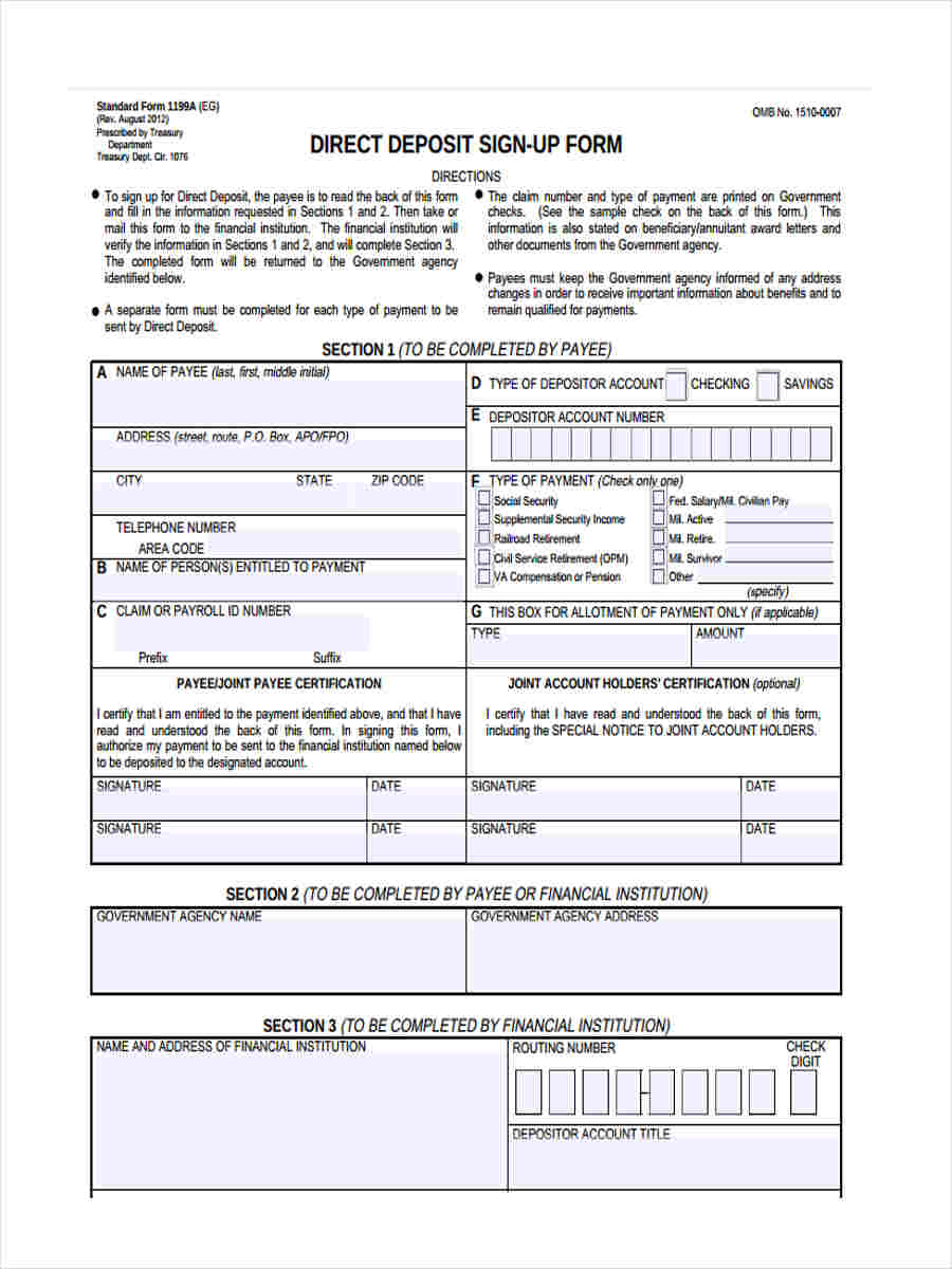 FREE 32+ Deposit Forms in PDF | MS Word