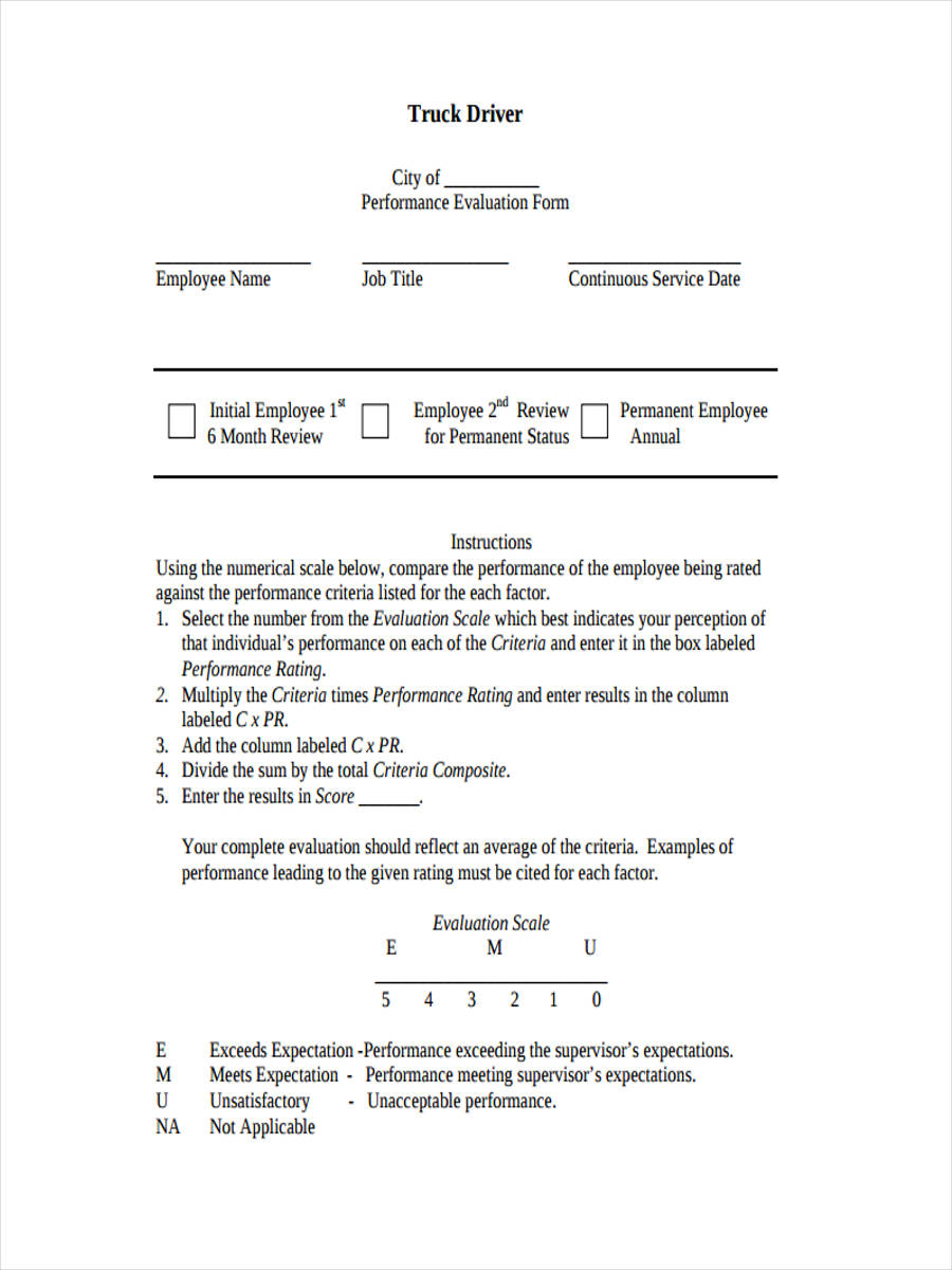 FREE 30+ Performance Review Form Samples, PDF, MS Word, Google Docs