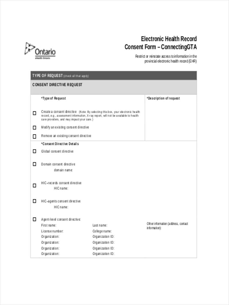 FREE 9+ Health Consent Forms in PDF