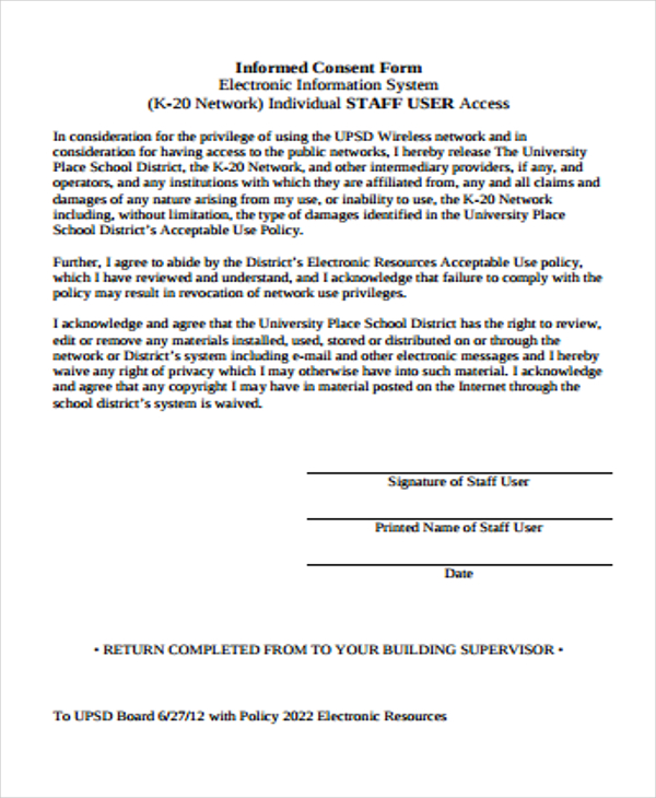 FREE 8+ Informed Consent Forms in PDF | Ms Word