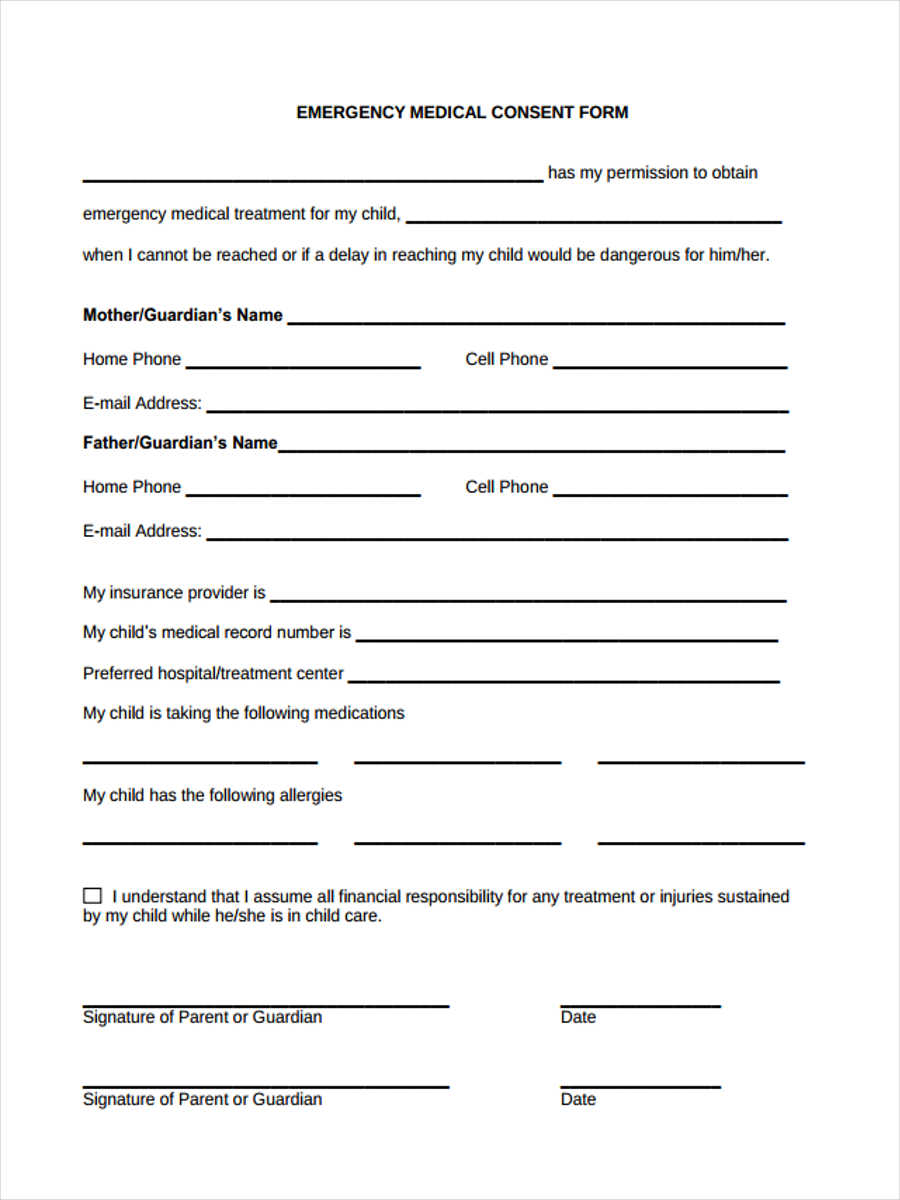FREE 34+ Consent Form Formats in PDF | MS Word | Excel