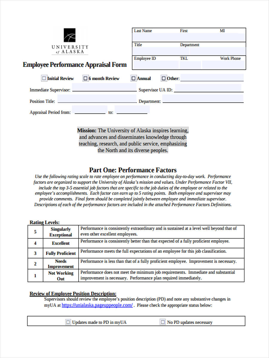 FREE 30+ Performance Review Form Samples, PDF, MS Word, Google Docs
