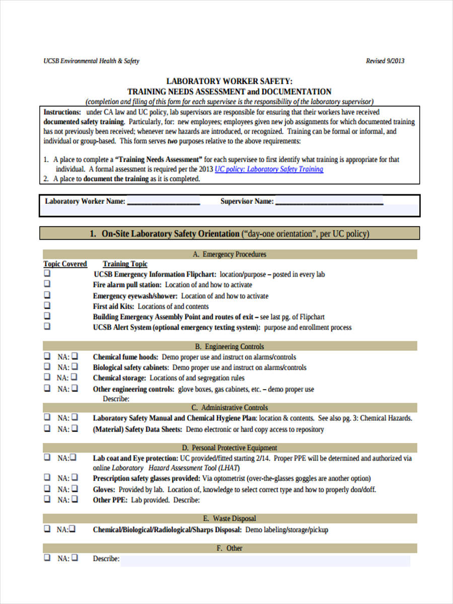 FREE 5+ Employee Training Assessment Forms in MS Word | PDF