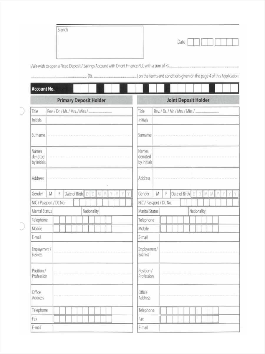 FREE 32+ Deposit Forms in PDF | MS Word