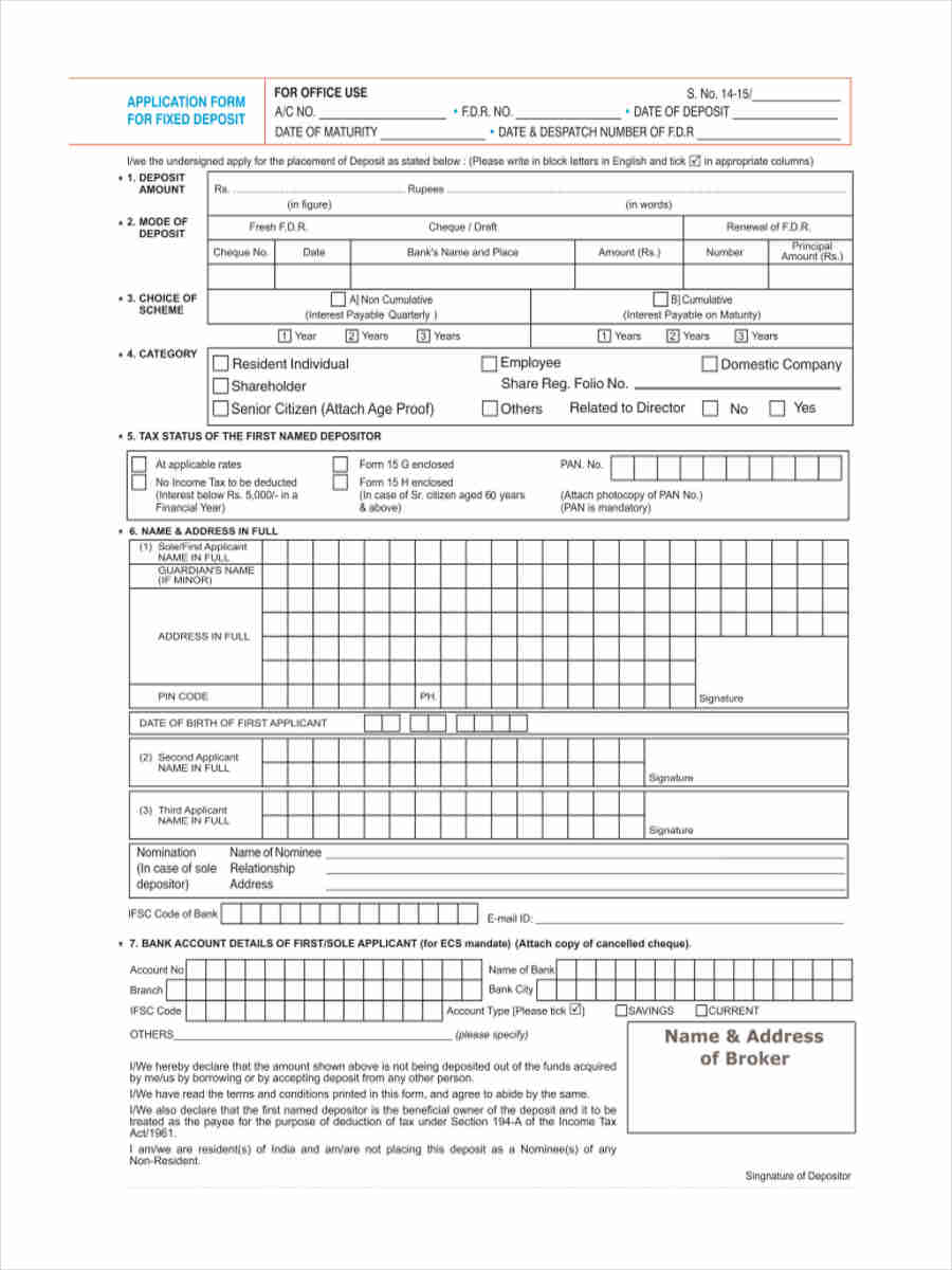 FREE 32+ Deposit Forms in PDF | MS Word