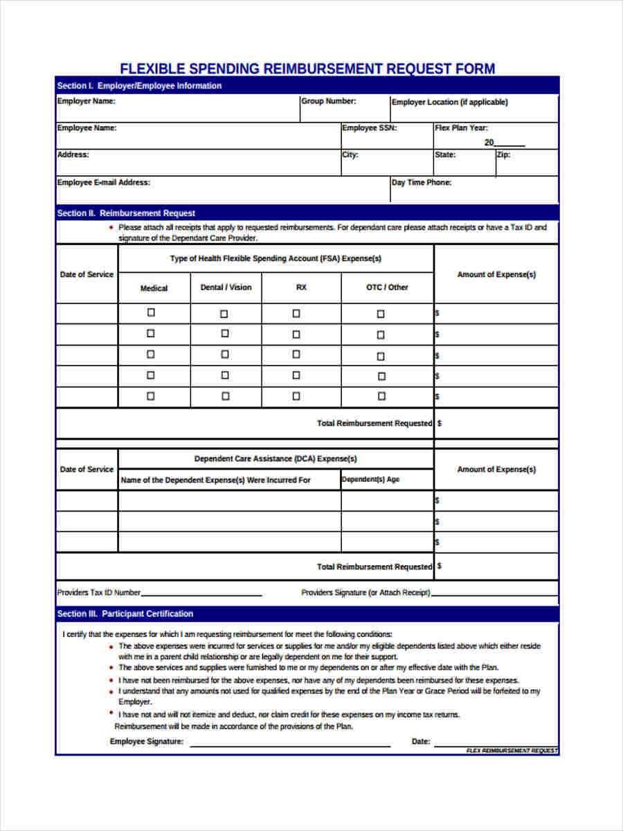 FREE 9+ Sample Request for Reimbursement Forms in MS Word | PDF | Excel