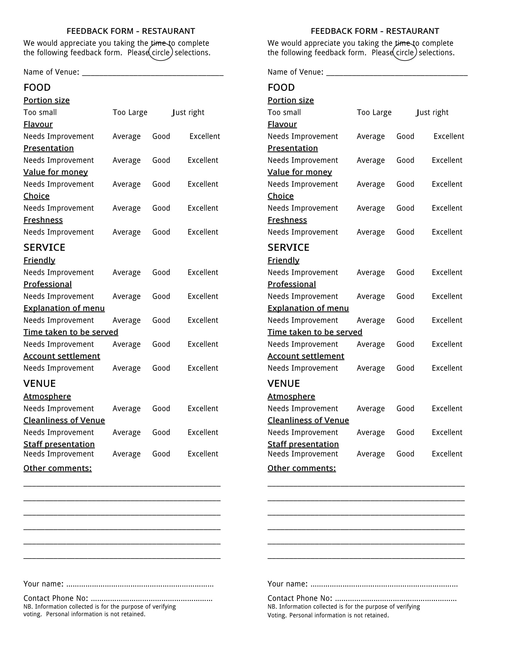 FREE 6+ Restaurant Business Paperwork in PDF | MS Word