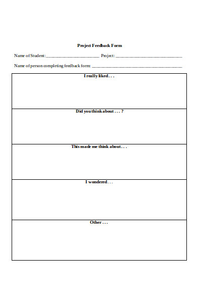 FREE 10+ Project Feedback Forms in PDF | Ms WOrd