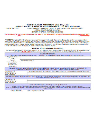 FREE 10+ Technical Evaluation Form Samples in PDF | MS Word | Excel