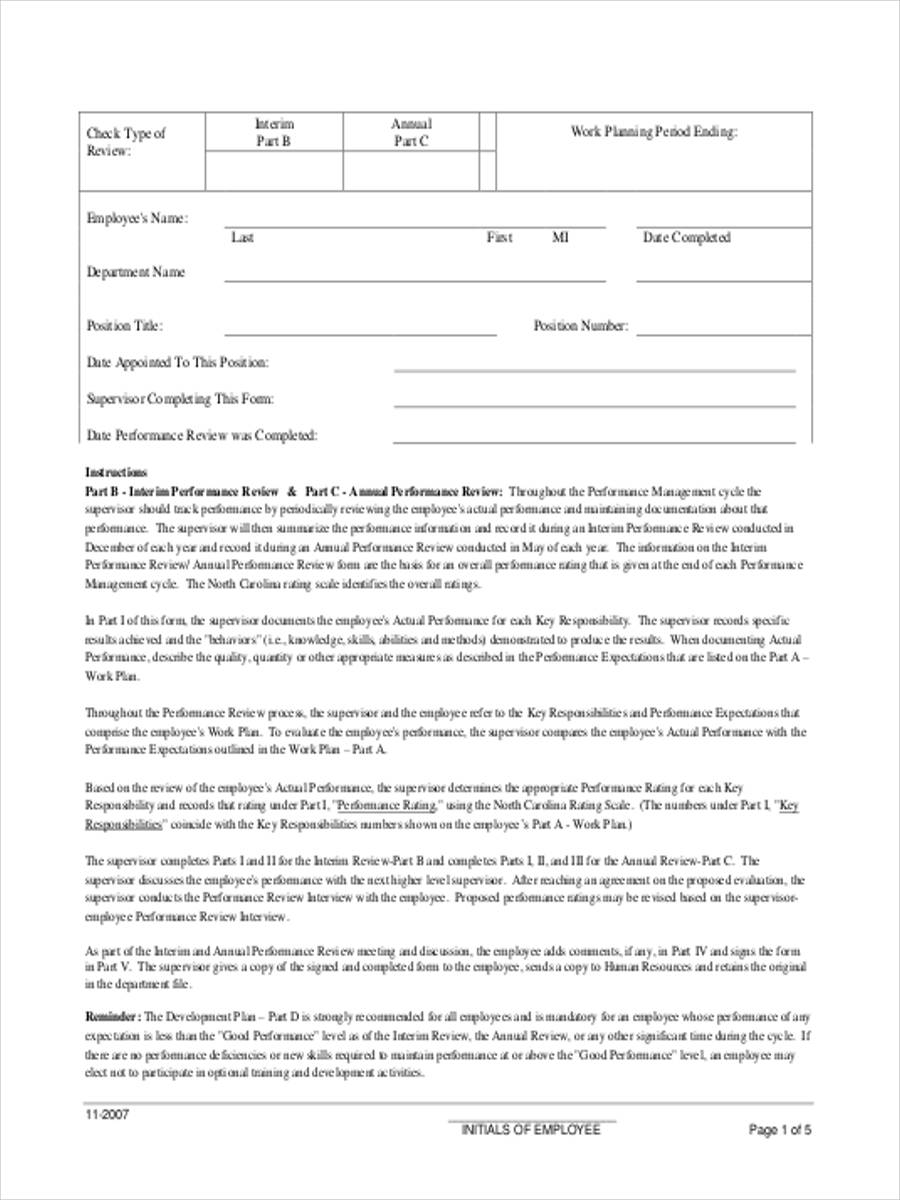 FREE 30+ Performance Review Form Samples, PDF, MS Word, Google Docs