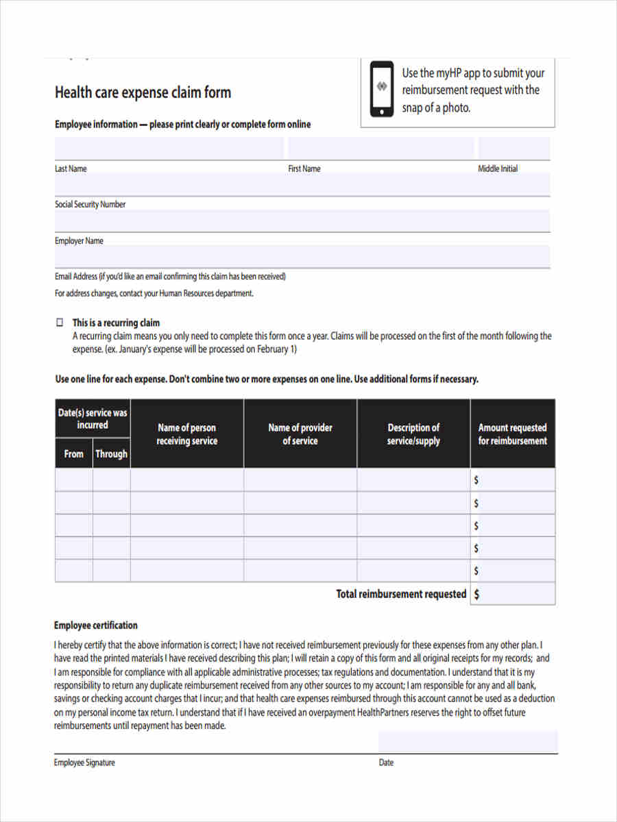 FREE 20+ Expense Reimbursement Forms in PDF | Ms Word | Excel