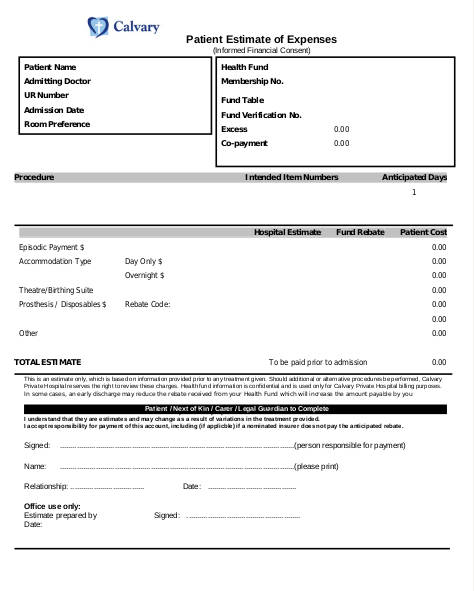 FREE 6+ Financial Consent Form Samples in MS Word | PDF