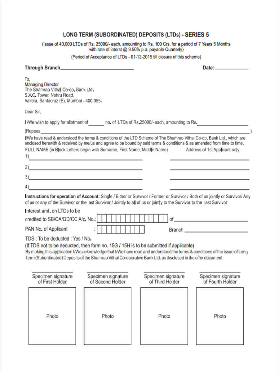 FREE 32+ Deposit Forms in PDF | MS Word