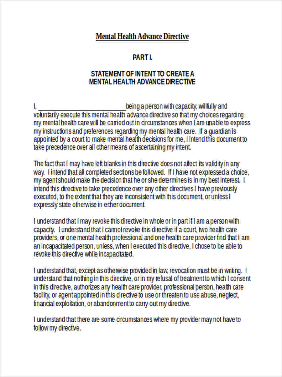 FREE 5+ Health Care Directive Forms in PDF | MS Word