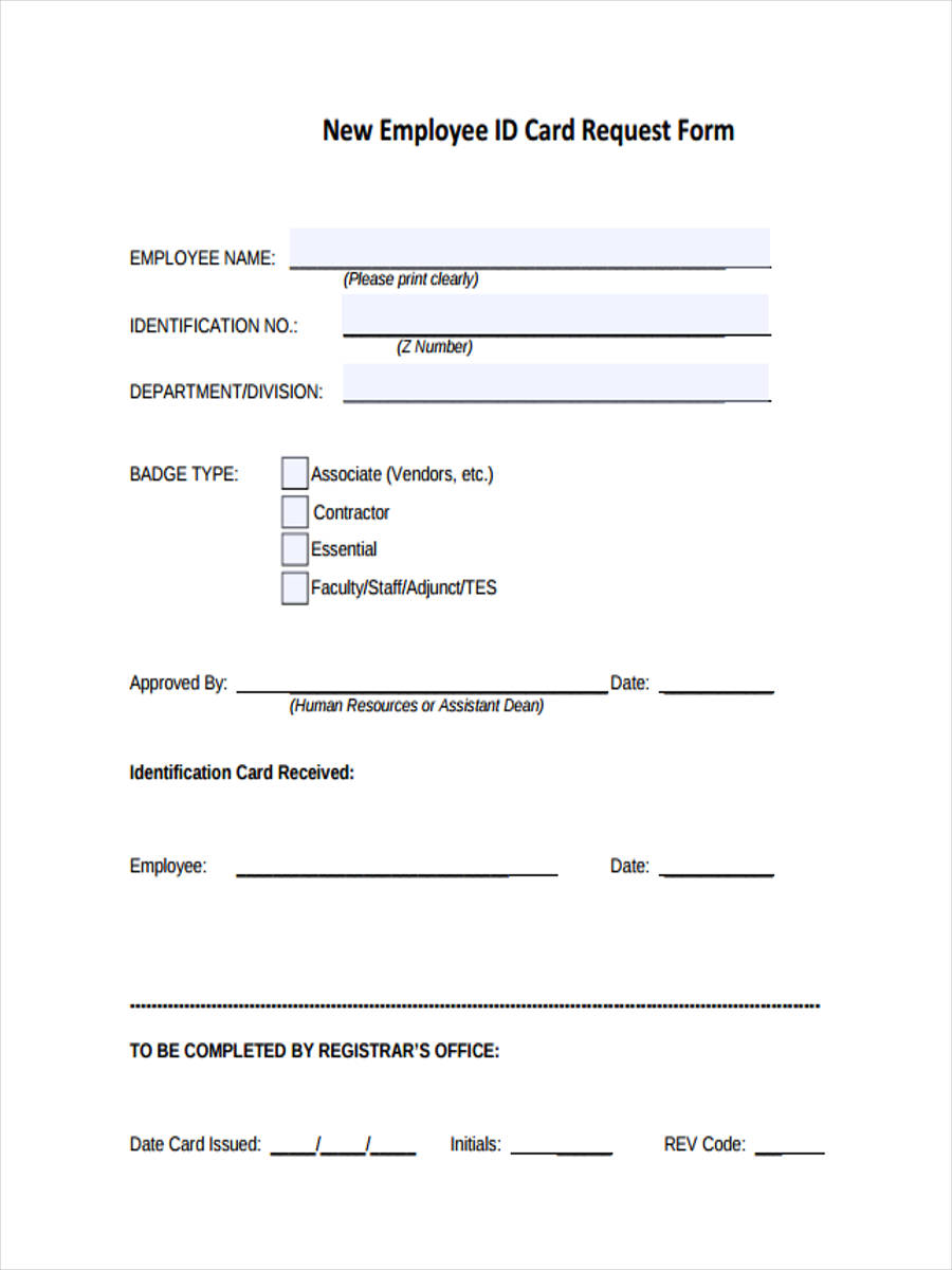 FREE 49+ Sample Employee Request Forms in PDF | MS Word | Excel