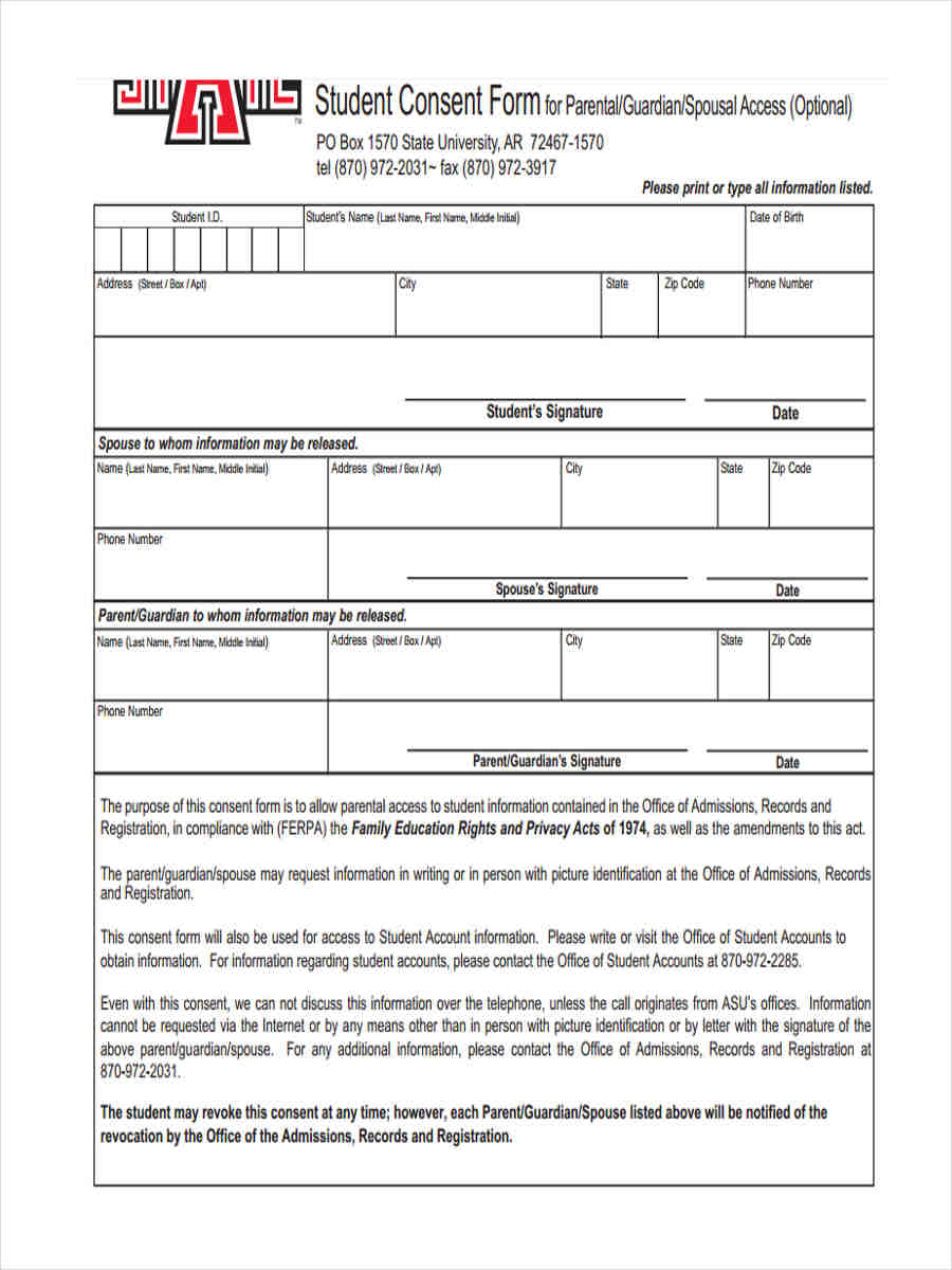 FREE 34+ Consent Form Formats in PDF | MS Word | Excel