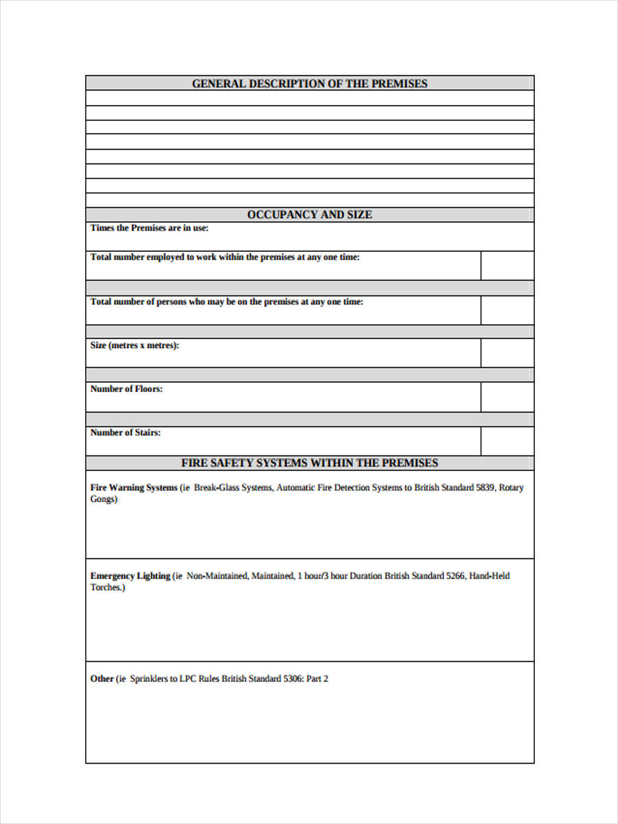 FREE 5+ Office Risk Assessment Forms in PDF | Ms Word