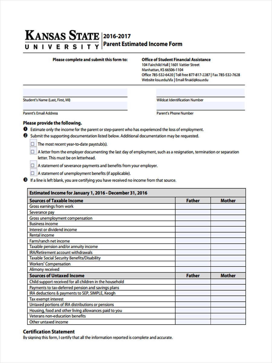 FREE 39+ Estimate Forms in PDF | Ms Word