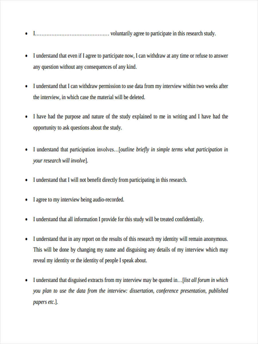 FREE 34+ Consent Form Formats in PDF | MS Word | Excel