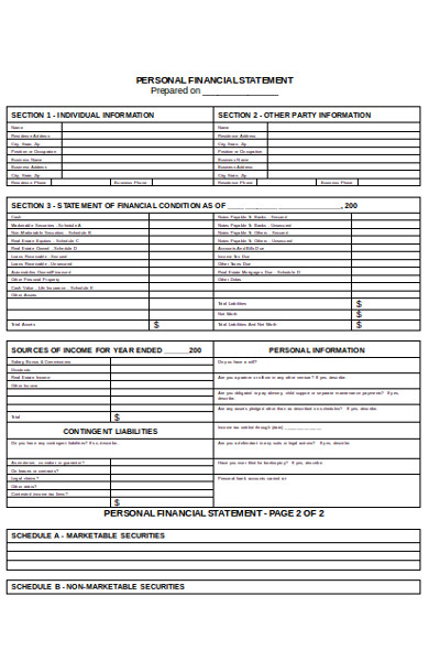 FREE 21+ Sample Financial Statement Forms in PDF | MS Word | Excel