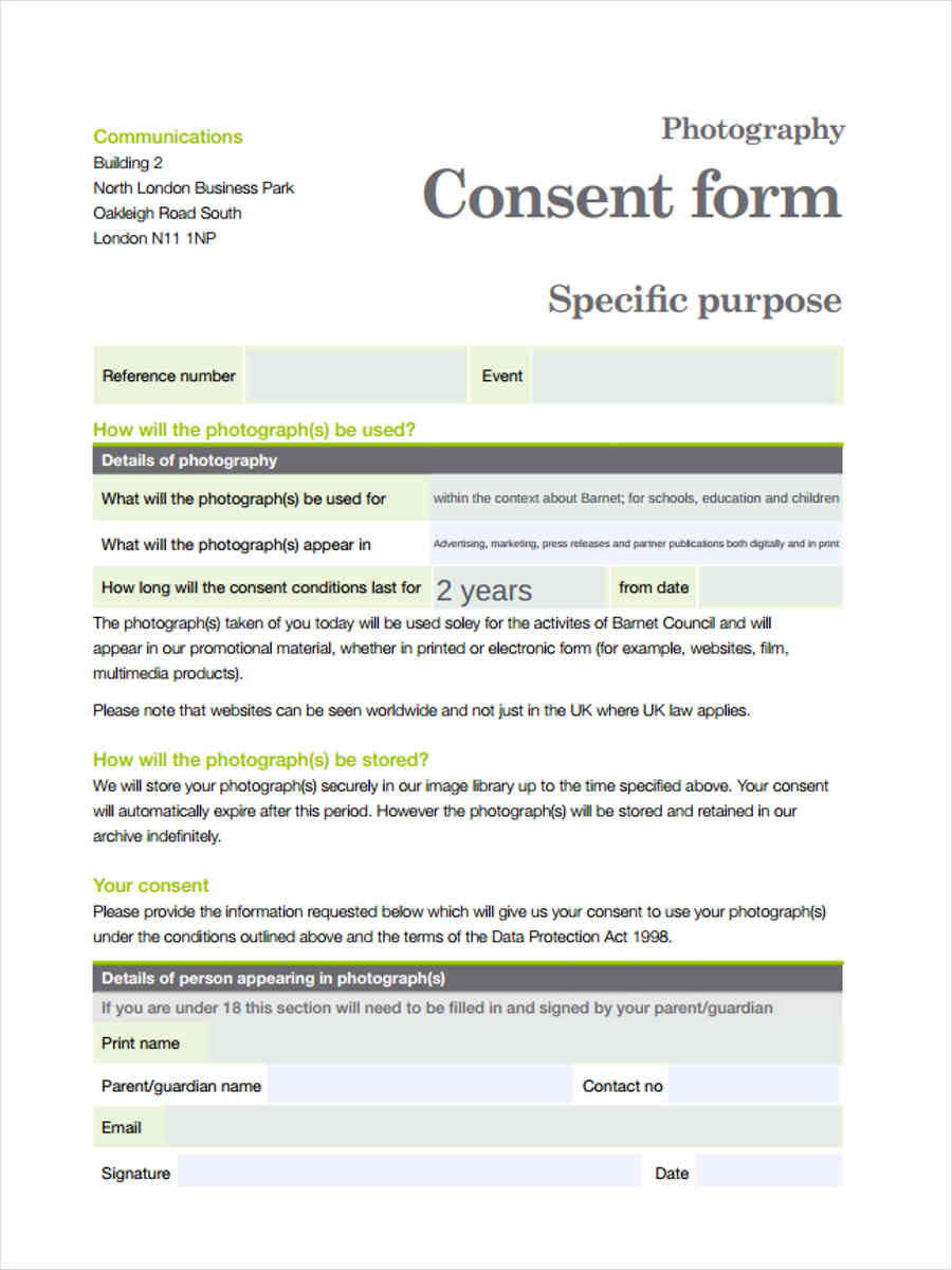 FREE 34+ Consent Form Formats in PDF | MS Word | Excel