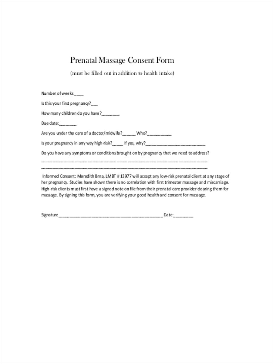 FREE 14+ Massage Consent Forms in PDF | Ms Word