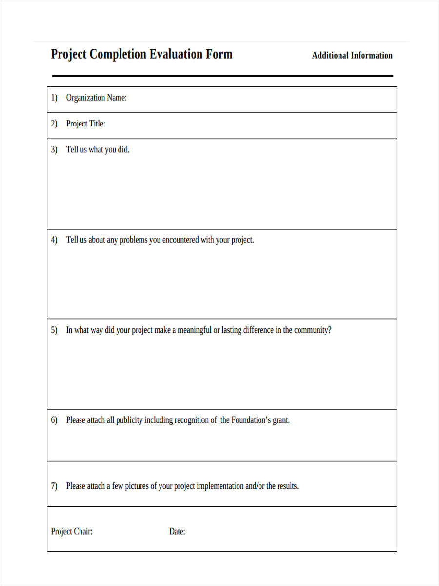 FREE 7 Project Feedback Forms In PDF MS Word