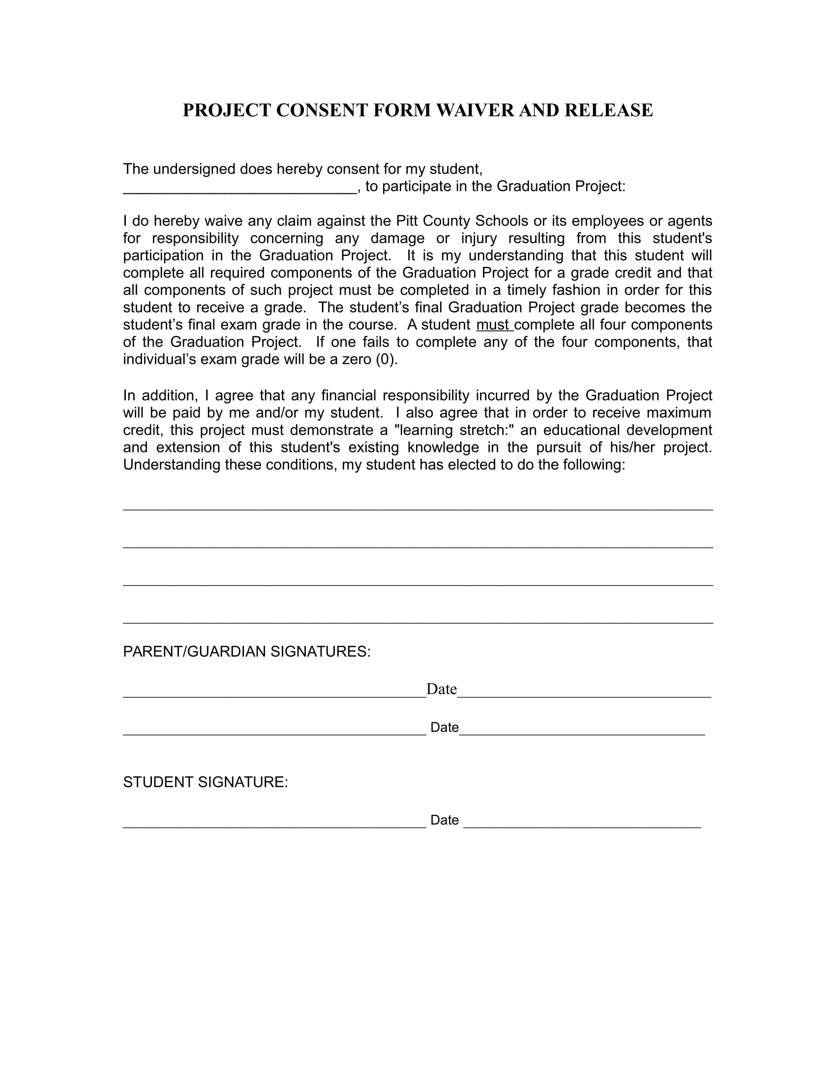 FREE 8+ Child Consent Forms [ Project Consent, Travel Consent ...