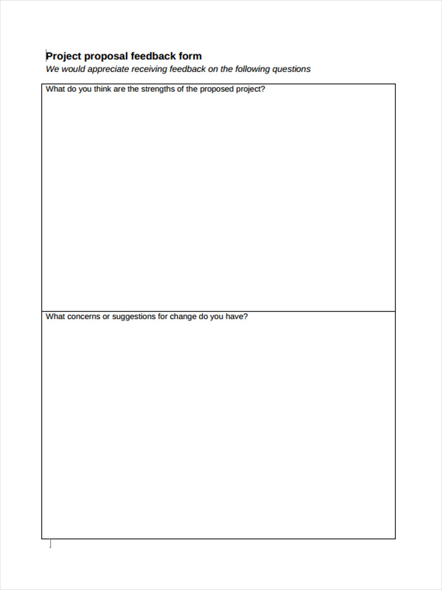 FREE 10+ Project Feedback Forms in PDF | Ms WOrd