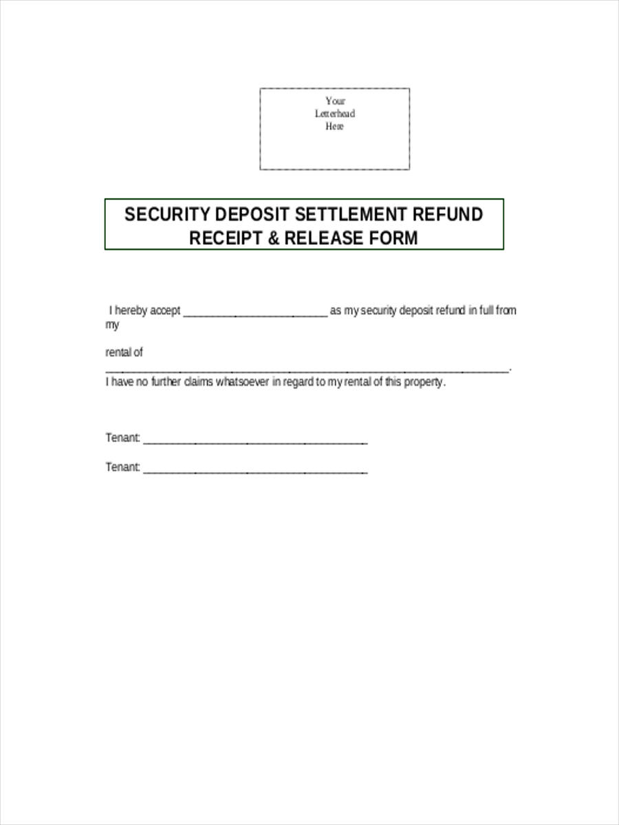 FREE 8+ Security Deposit Forms in PDF | Ms Word