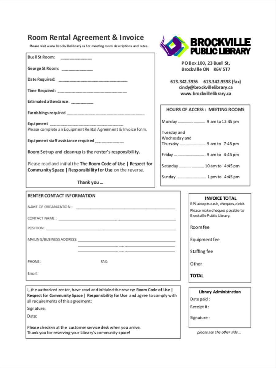 FREE 6+ Sample Rent Invoice Forms in PDF