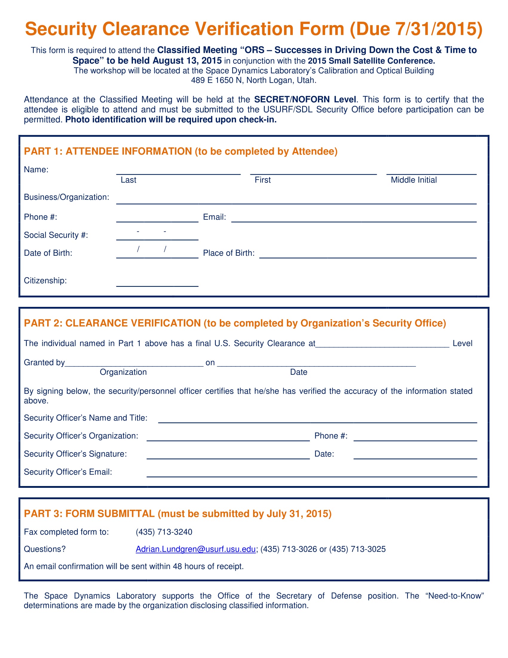 FREE 6+ Instructions for Filling Out a Security Clearance Forms in PDF ...