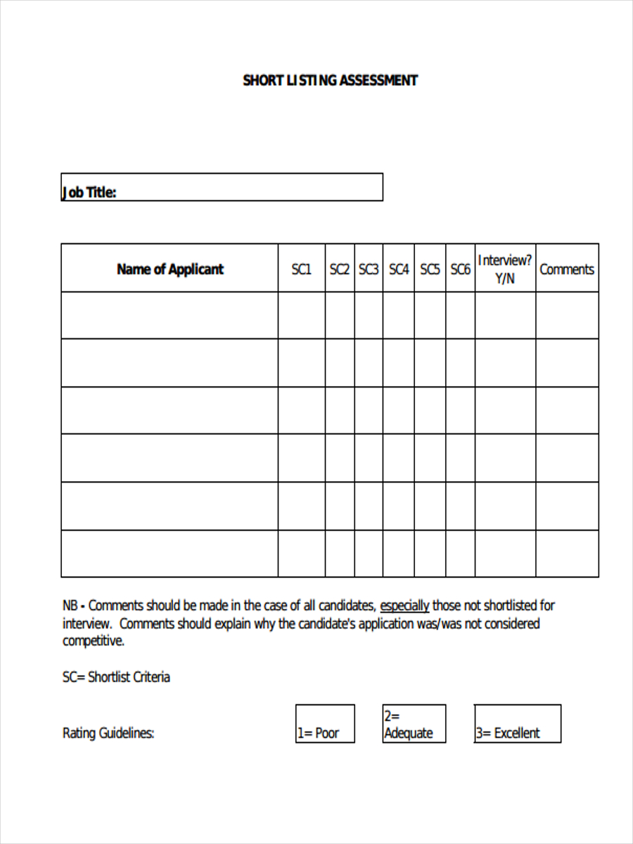 FREE 41+ Interview Form Samples, PDF, MS Word, Google Docs, Excel