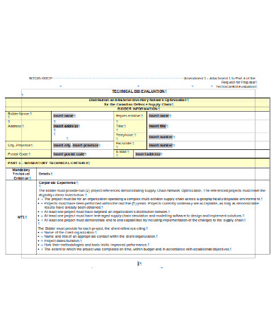 FREE 10+ Technical Evaluation Form Samples in PDF | MS Word | Excel