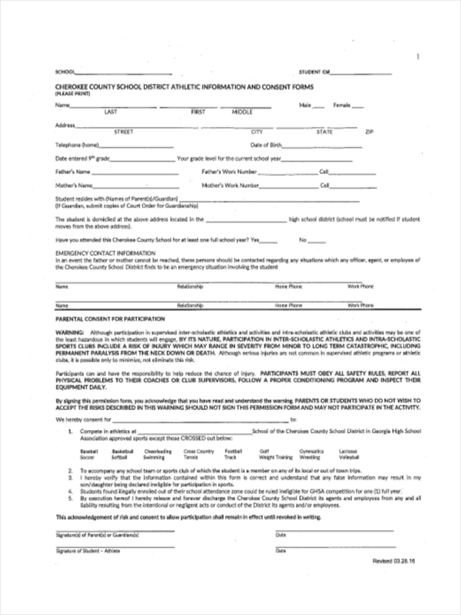 FREE 12+ Sports Physical Form Samples, PDF, MS Word, Google Docs