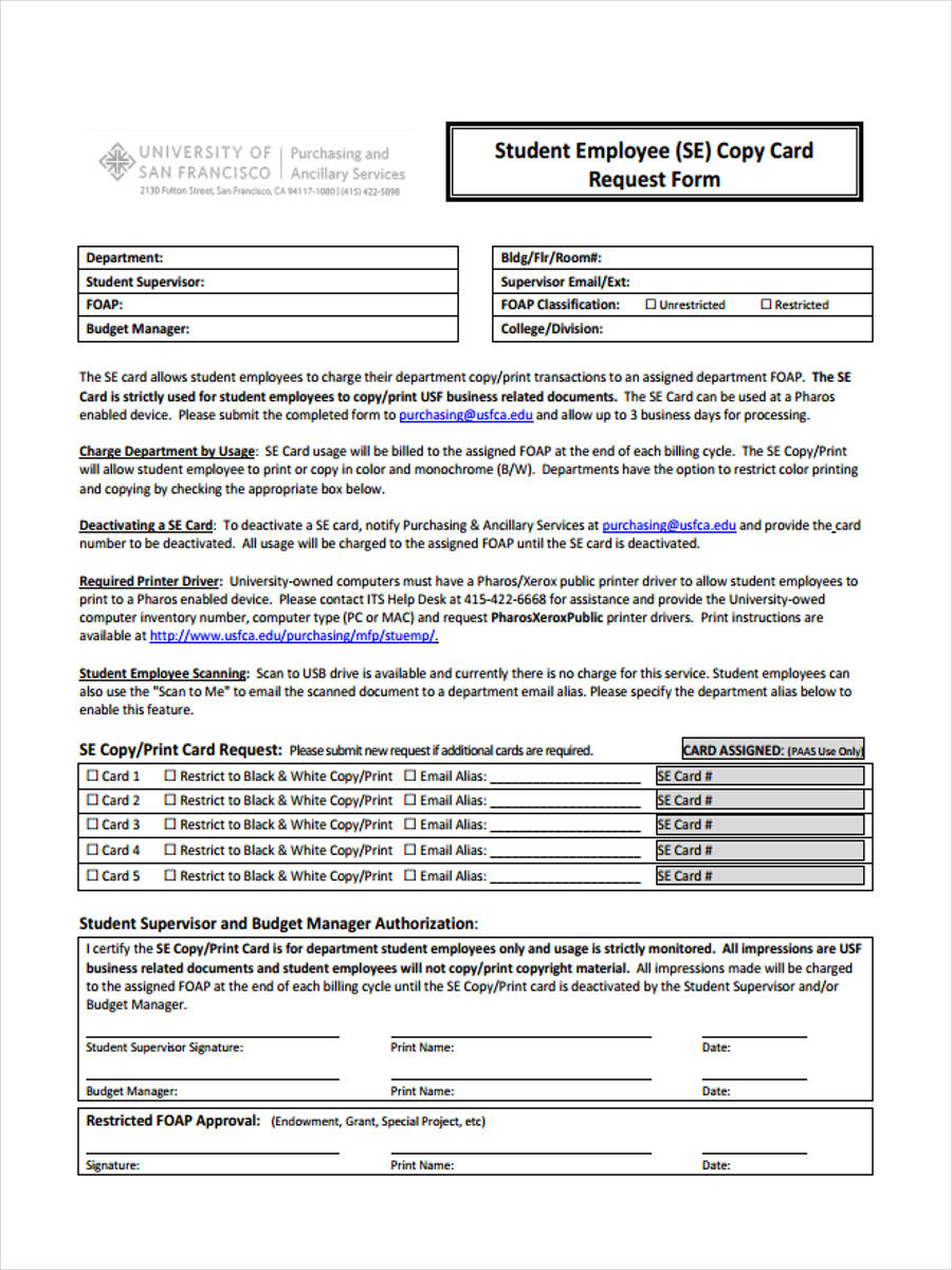 FREE 49+ Sample Employee Request Forms in PDF | MS Word | Excel