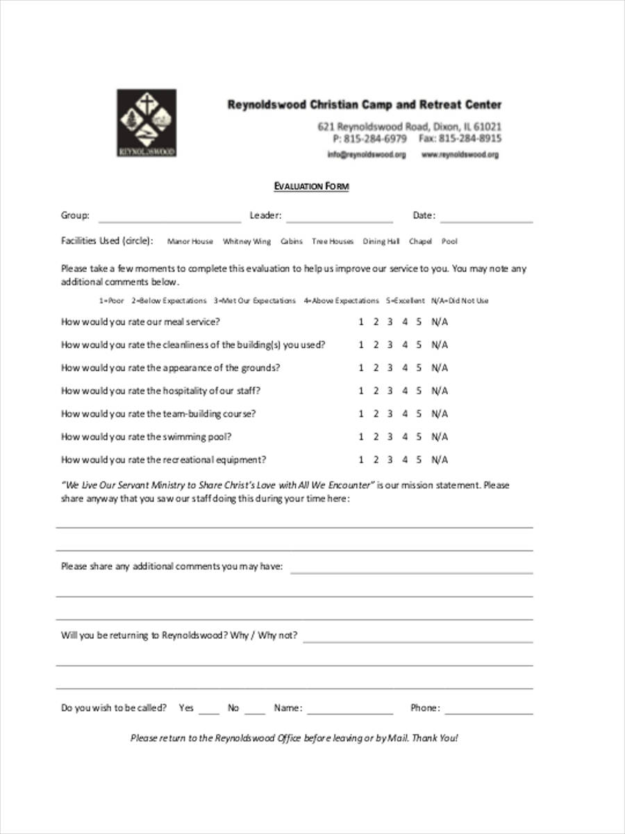 FREE 20 Team Evaluation Forms In PDF Ms Word Excel