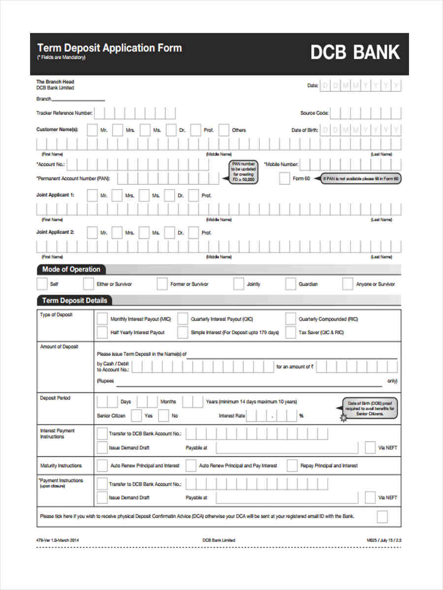 FREE 32+ Deposit Forms in PDF | MS Word
