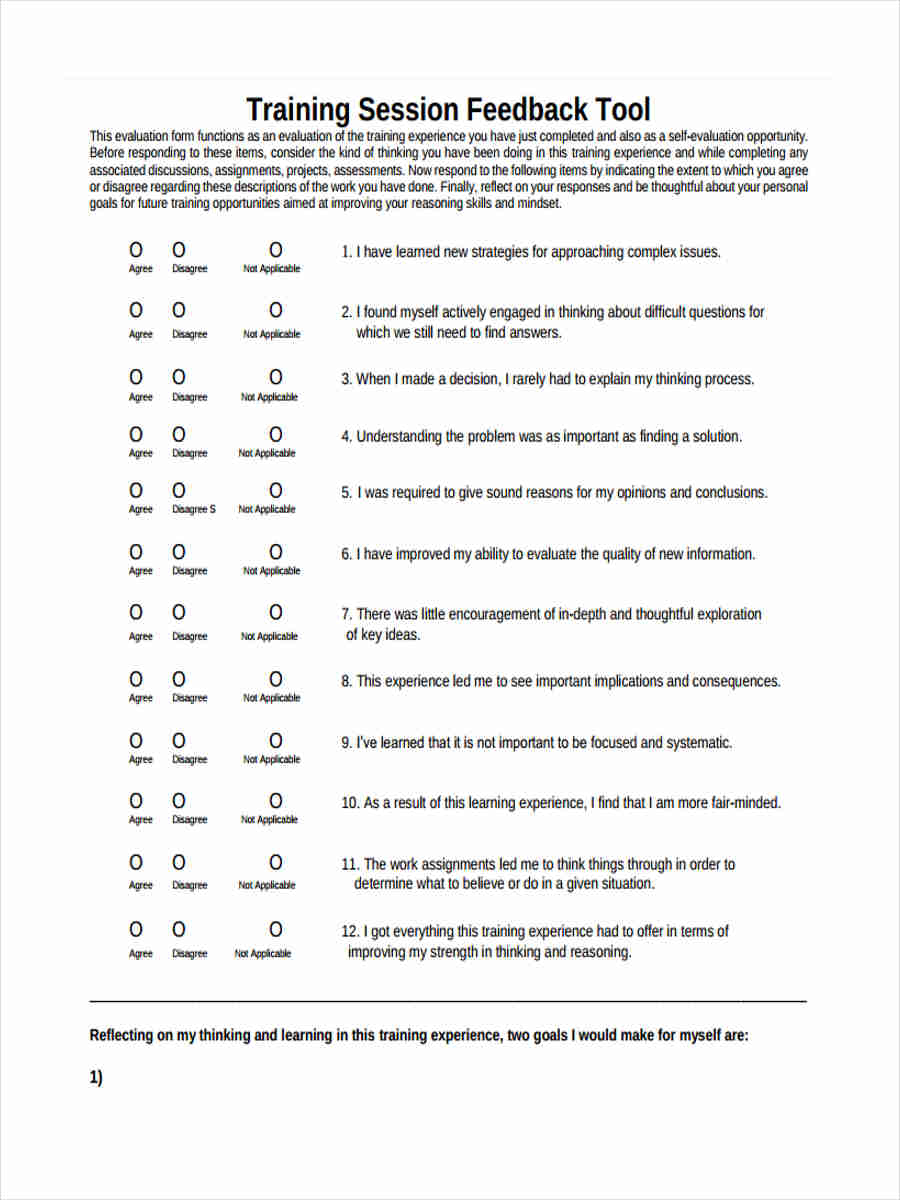 FREE 16+ Training Feedback Forms in PDF