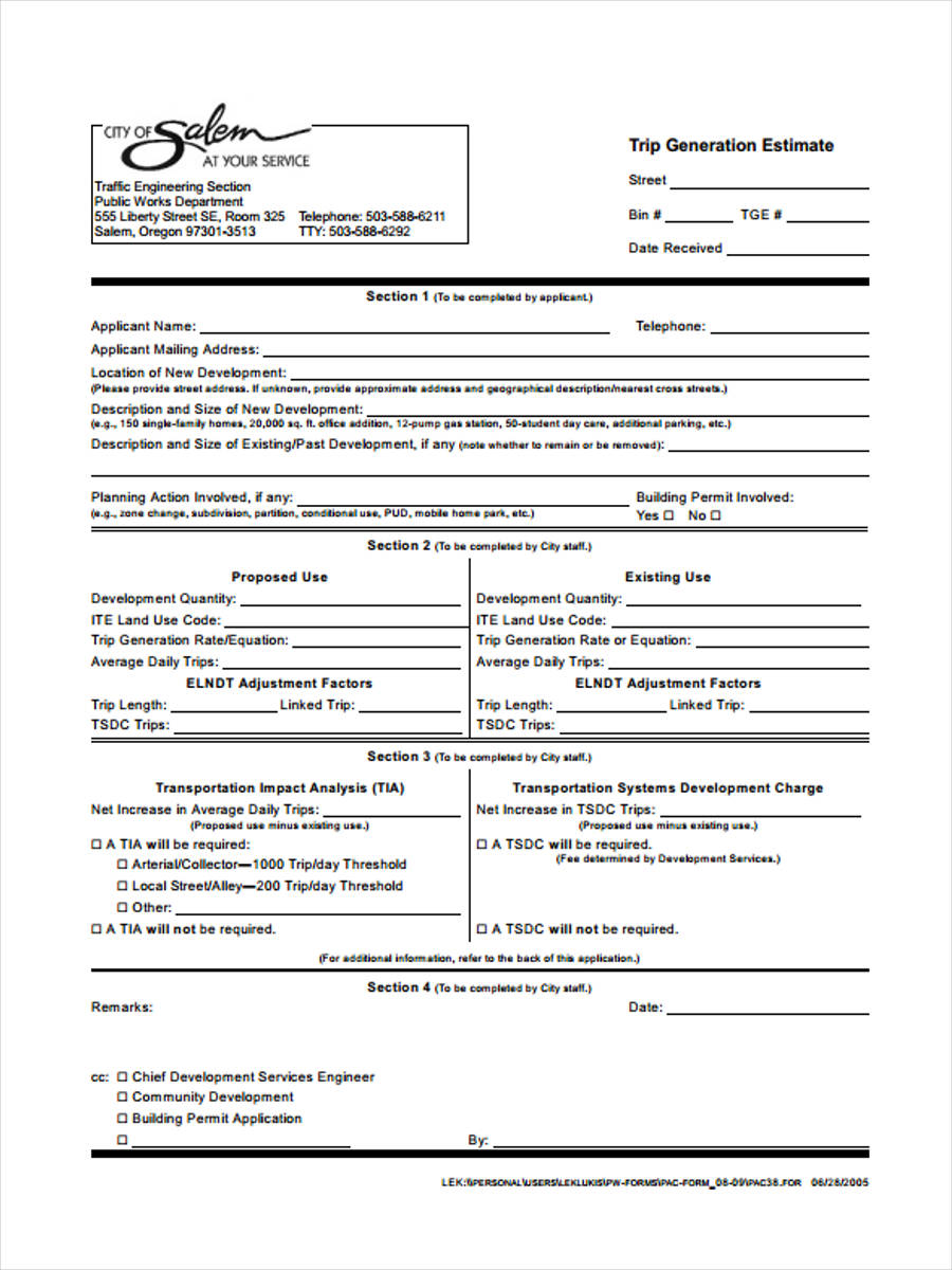 FREE 39+ Estimate Forms in PDF | Ms Word