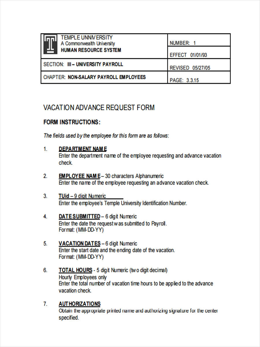 FREE 49+ Sample Employee Request Forms in PDF | MS Word | Excel