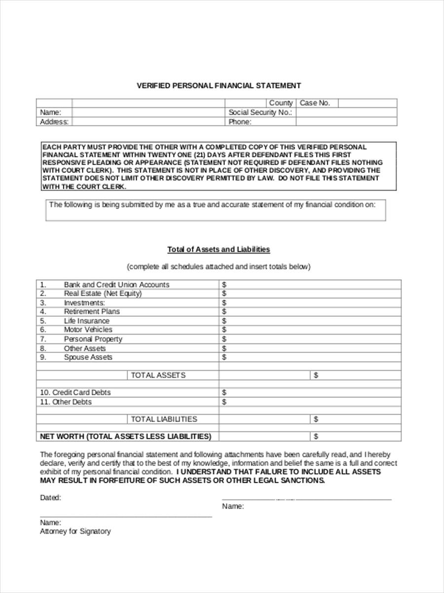 FREE 28 Financial Statement Forms In PDF Ms Word Excel